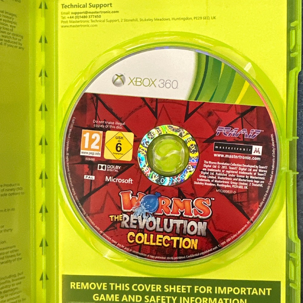 Used Nintendo Xbox 360 Game worms revolution collection - Own4Less